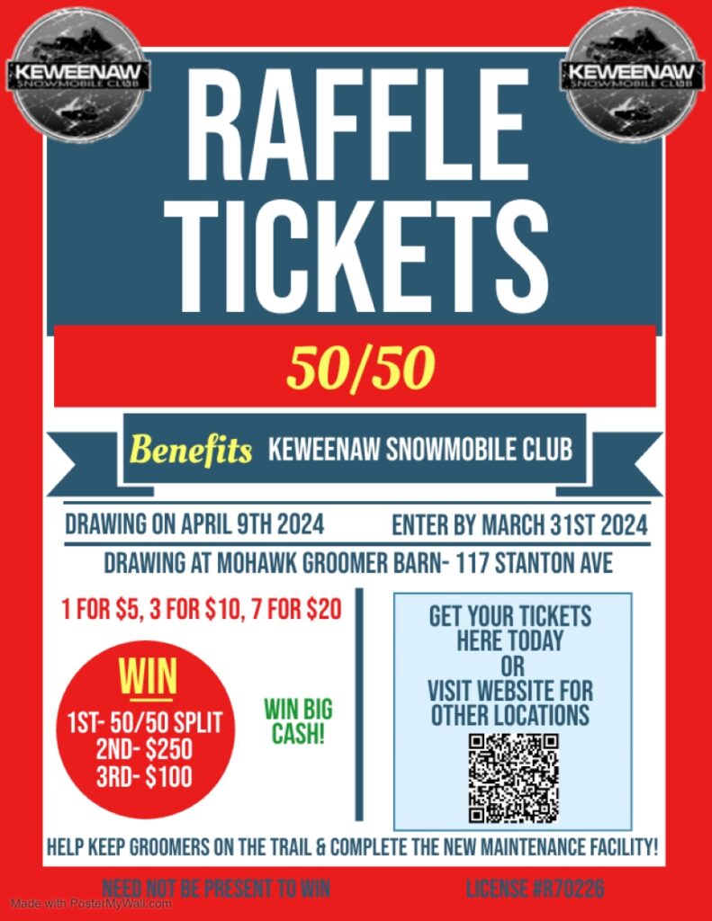 Raffle - Keweenaw Snowmobile Club