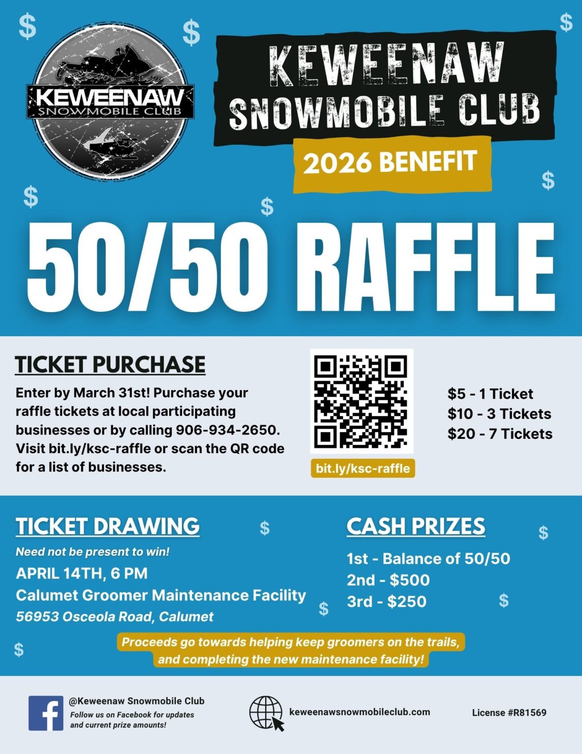 Raffle - Keweenaw Snowmobile Club